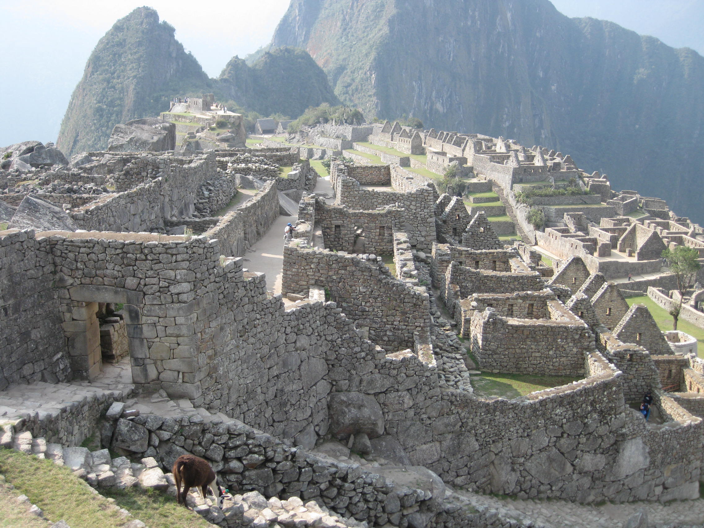Machu Picchu, Peru – Zentrum der Inkastadt im Überblick | Südamerika ...